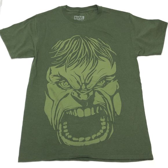 Marvel | Shirts | Marvel Loot Wear Green The Hulk Mens Small Short ...
